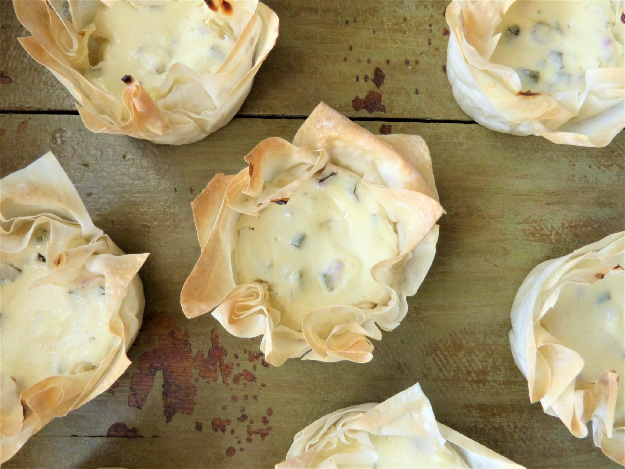 Wild Alexander Filo Tarts inspired by Cornish hedgerows